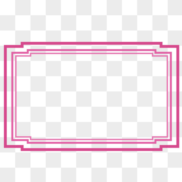Download Custom Pink Square Frame for Labels PNGs Online - Creative Fabrica
