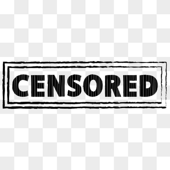 Download Black and White Censored Stamp PNGs Online - Creative Fabrica