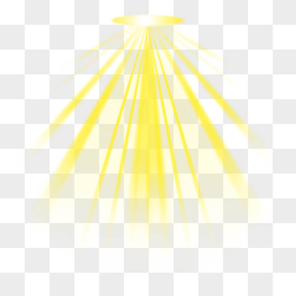 Download Bright Yellow Sun with Radiating Rays PNGs Online - Creative ...