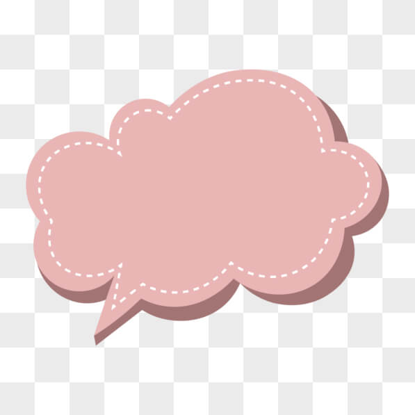 Download Pink Speech Bubble on White Background PNGs Online - Creative ...