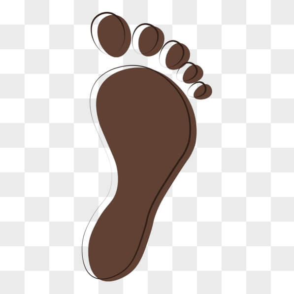 Download Brown and White Foot Print with Circles PNGs Online - Creative ...