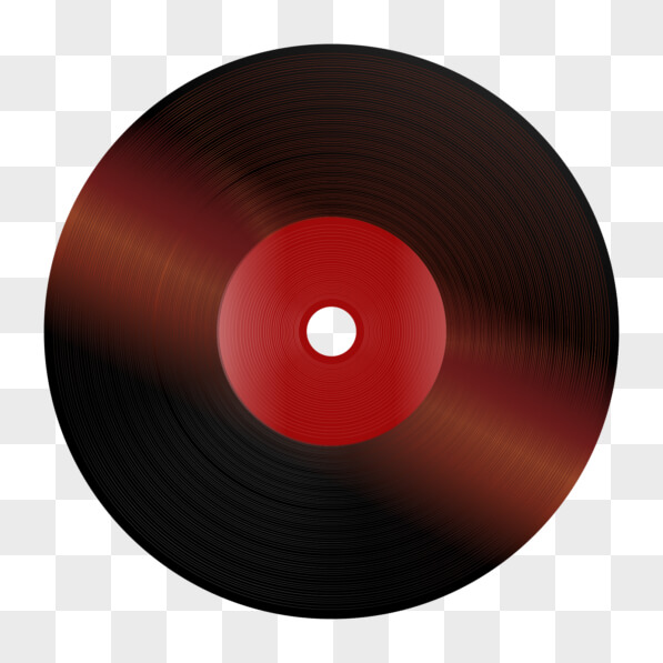 Download Classic Black and Red Vinyl Record PNGs Online - Creative Fabrica