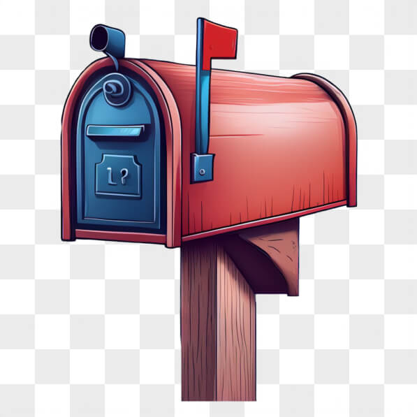 Download Red Mailbox with Flag and Scattered Mail Cartoons Online ...