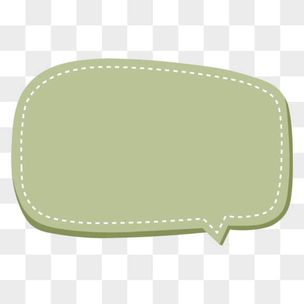 Download Green Speech Bubble on White Background PNGs Online - Creative ...