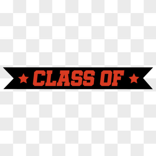 Download Stylish 'Class of' Banner for Graduation Celebrations PNGs ...