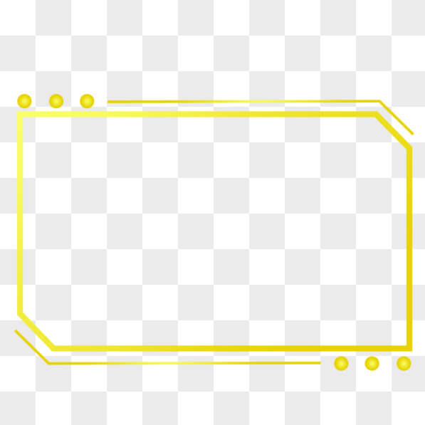 Download Yellow Frame with White Dots PNGs Online - Creative Fabrica
