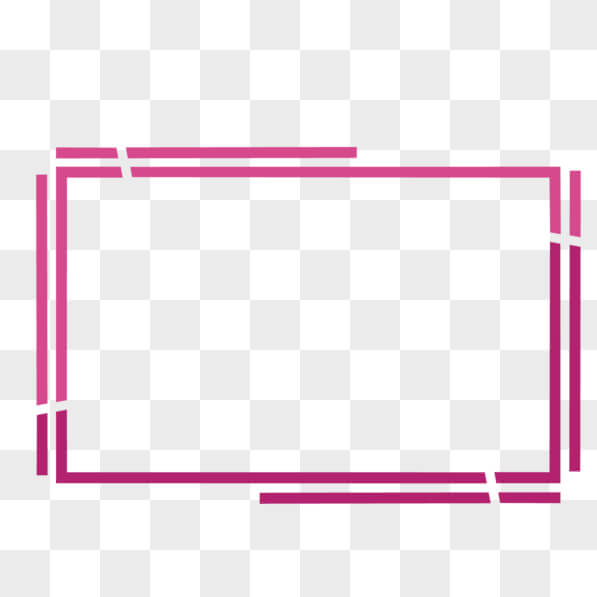 Baixe Quadro Quadrado Rosa em Fundo Branco PNGs - Creative Fabrica