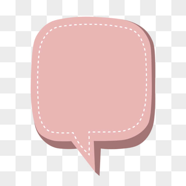 Download Pink Speech Bubble for Online Communication PNGs Online ...
