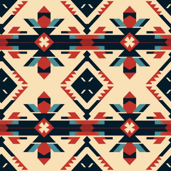 Download Native American Tribal Geometric Pattern on Beige Background ...