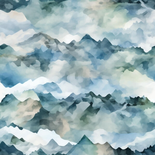 Download Seamless Mountain Pattern with Clouds Patterns Online ...