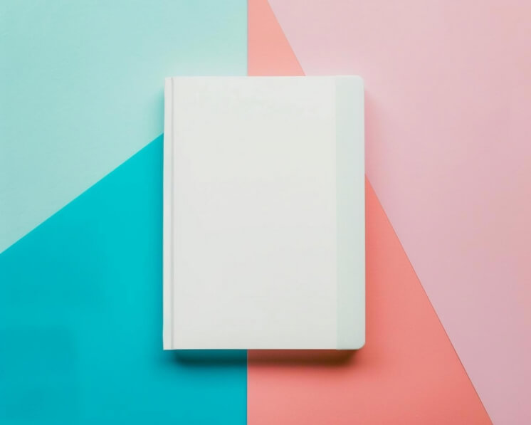 Download White Book on Abstract Geometric Background Mockups Online ...