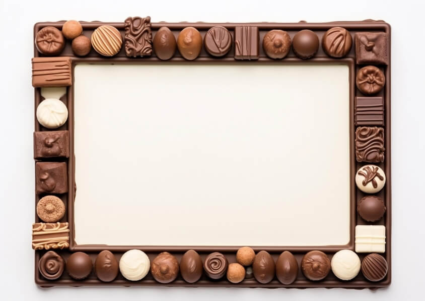 Download Chocolate and Candy Frame Backgrounds Online - Creative Fabrica