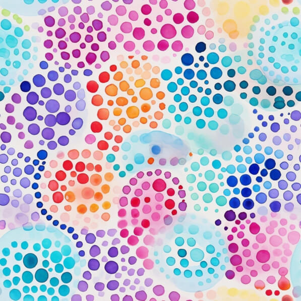 Download Colorful Watercolor Pattern with Dots Patterns Online ...