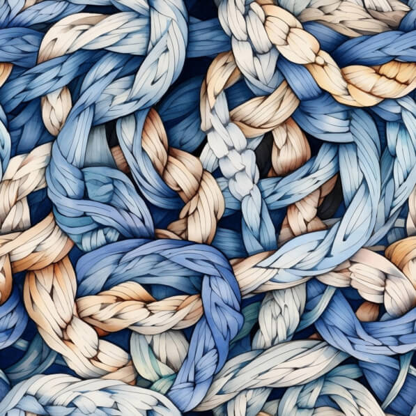 Download Close-Up Image of Knotted Rope Patterns Online - Creative Fabrica