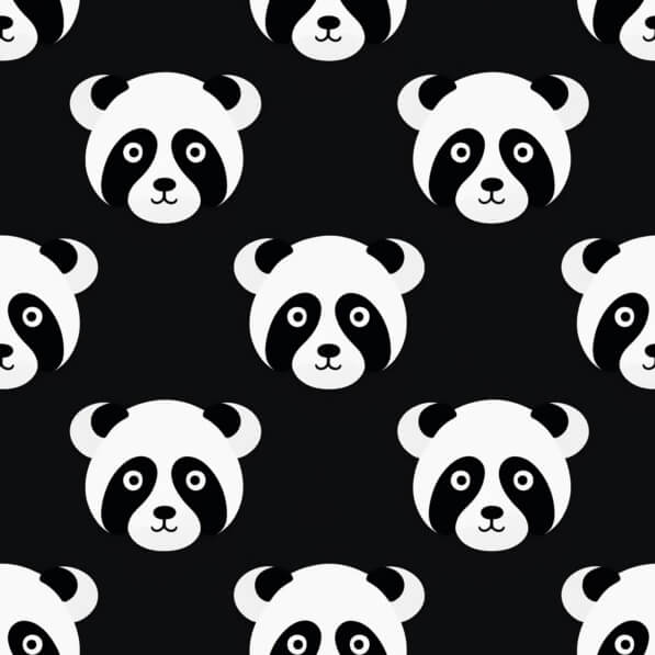 Download Seamless Panda Bear Face Pattern Patterns Online - Creative ...