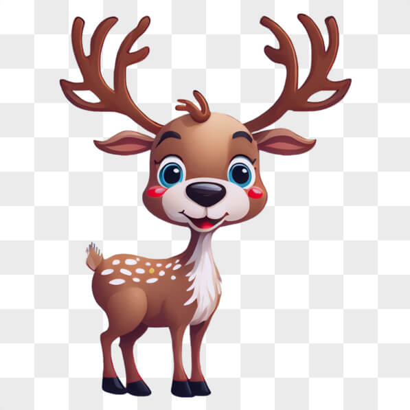 Download Cartoon Reindeer for Christmas and Holiday Celebrations ...