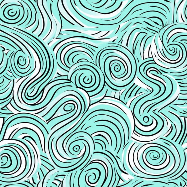 Download Seamless Swirl Pattern in Turquoise and White Patterns Online ...