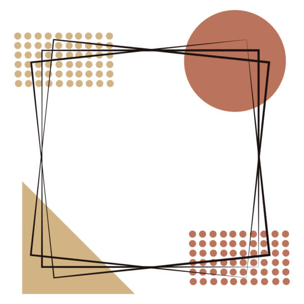 Download Geometric Frame with Brown, Beige, and Orange Shapes Frames ...