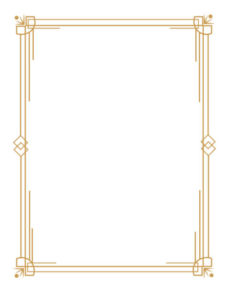 Download Art Deco Style Frame with Gold Border Frames Online - Creative ...