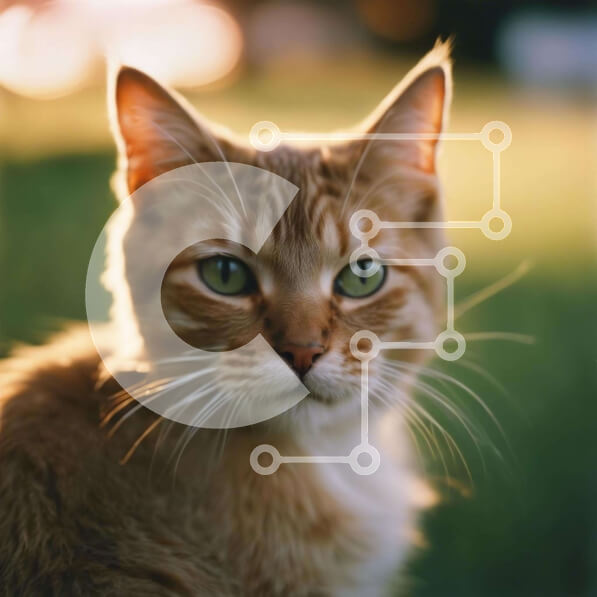 Adorable Orange Cat on Grass stock photo | Creative Fabrica