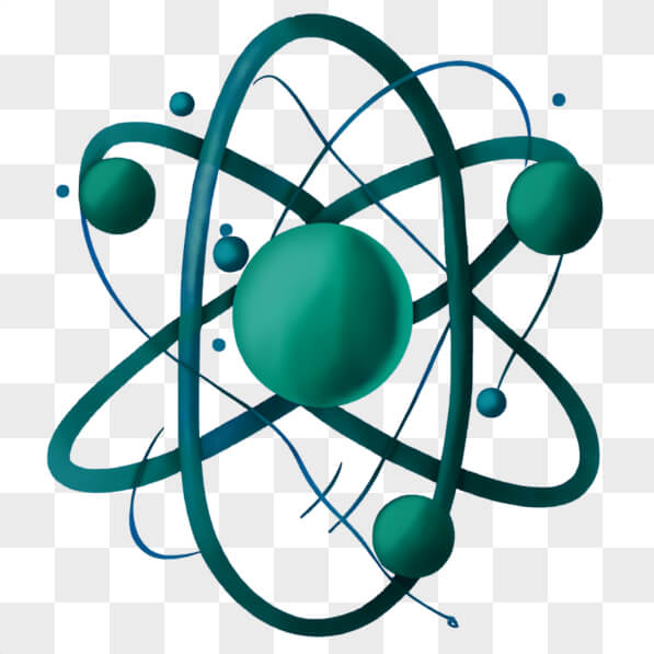 Download Educational Image of Green Atom PNGs Online - Creative Fabrica
