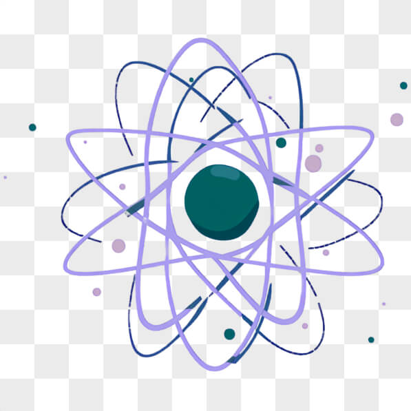 Download Atom Structure Illustration PNGs Online - Creative Fabrica