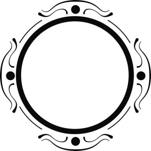 Download Black and White Ornate Frame Frames Online - Creative Fabrica