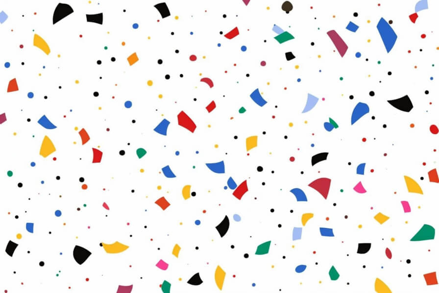 Download Colorful Confetti Pattern on White Background Backgrounds ...