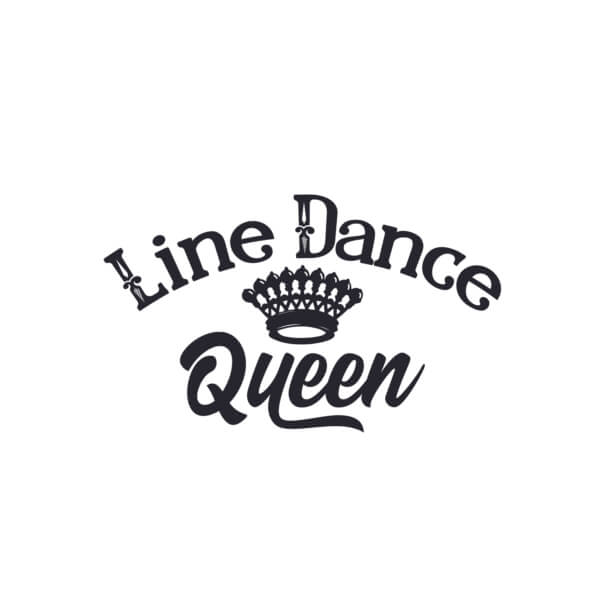 Download Line Dance Queen Logo Quotes Online - Creative Fabrica