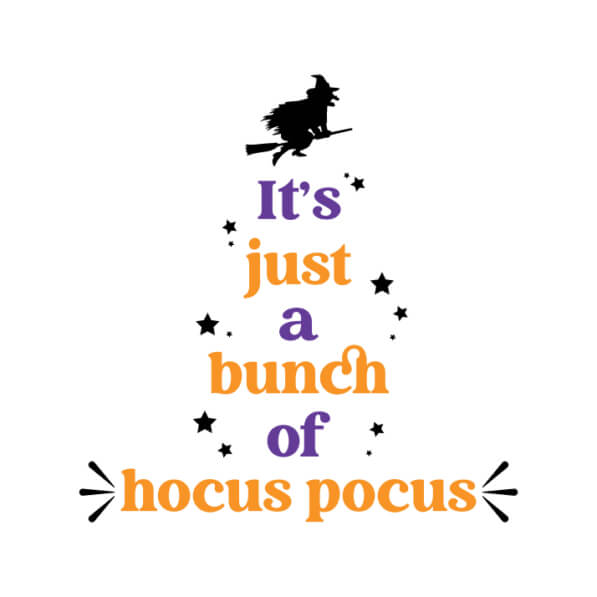 Download Black and White Hocus Pocus Image Quotes Online - Creative Fabrica