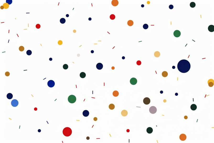 Download Colorful Confetti Dots on White Background Backgrounds Online - Creative Fabrica