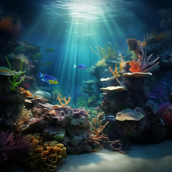 Download Underwater Scene with Colorful Corals and Marine Life ...