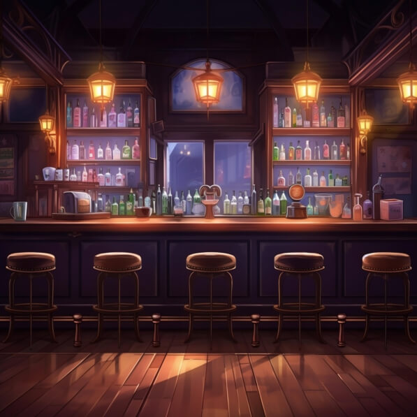 Download Cozy Bar Setting Backgrounds Online - Creative Fabrica