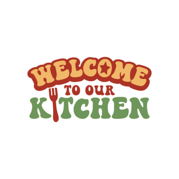 Download Welcome to Our Kitchen Sign with Utensils and Forks Quotes ...