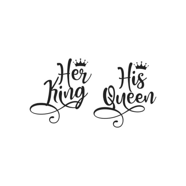 Download Her King and Queen Letters Quotes Online - Creative Fabrica