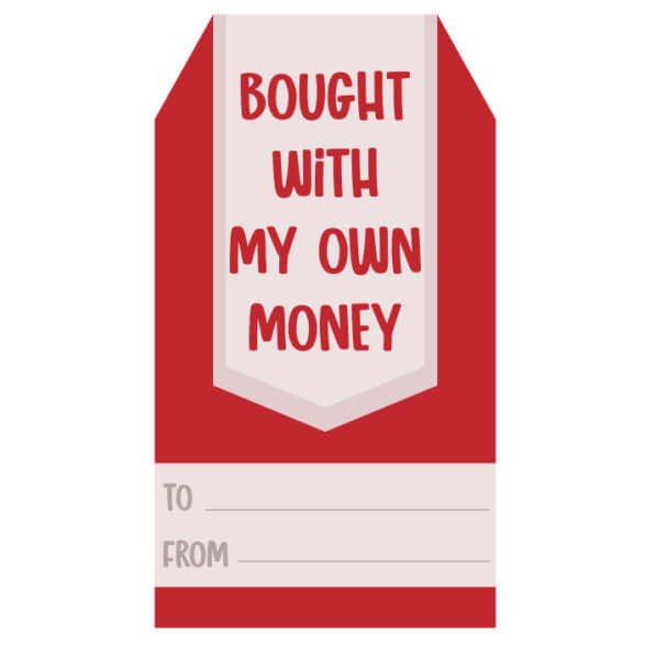 Download Red and White Gift Tag with Heartfelt Message Quotes Online ...