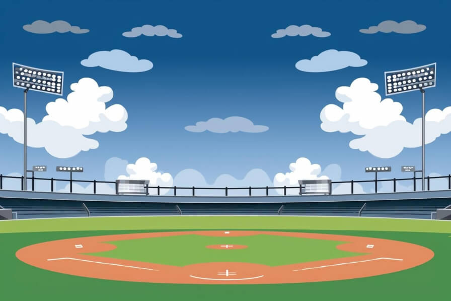 Download Empty Baseball Field with Pitching Mound and Bleachers ...