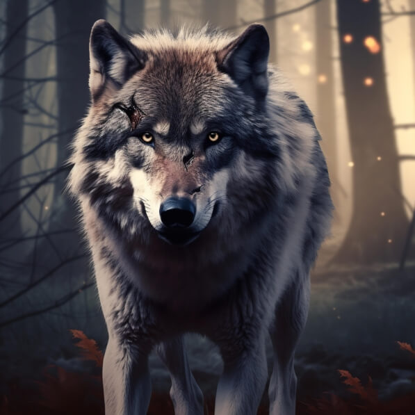 Download Wolf Walking in Woods Backgrounds Online - Creative Fabrica