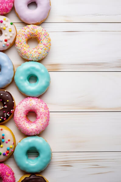 Download Colorful Donuts Display Backgrounds Online - Creative Fabrica