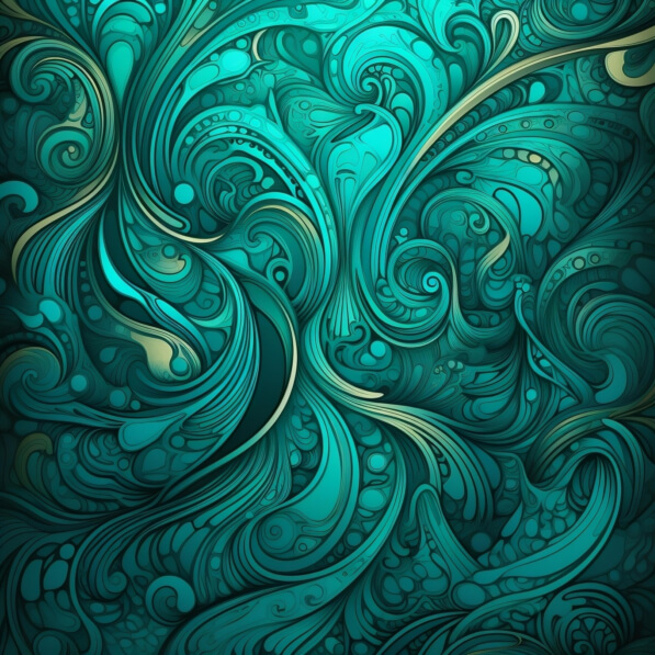 Download Intricate Swirling Teal and Turquoise Abstract Design ...