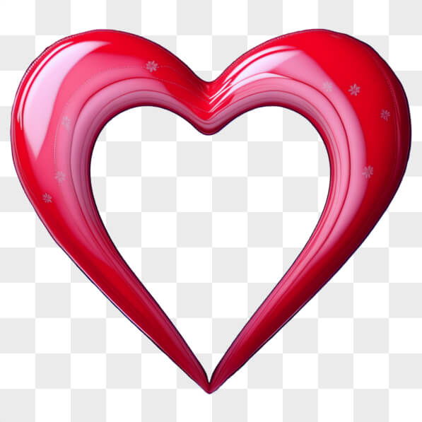 Download Red Heart-Shaped Object on Black Background PNGs Online ...