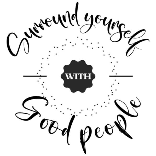 Download Circle with 'Ground Yourself with Good People' Calligraphy ...