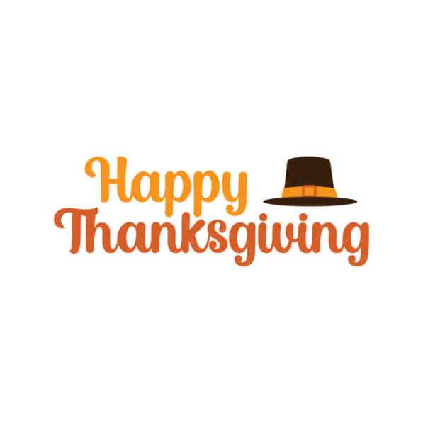 Download Happy Thanksgiving Sign with Orange Hat Quotes Online ...