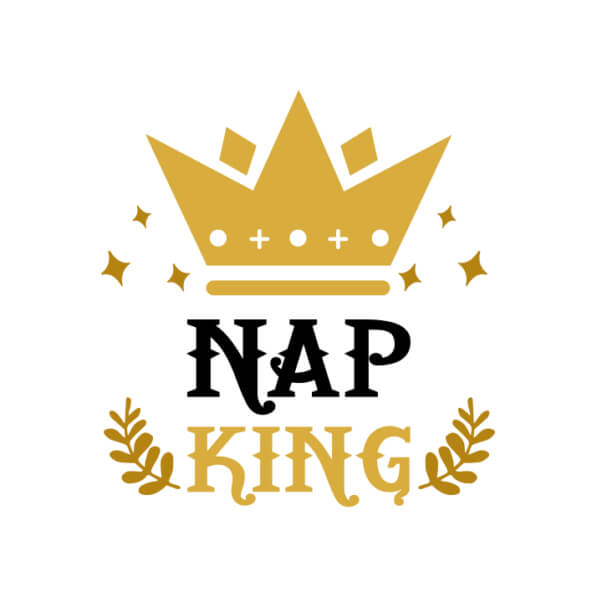 Download Nap King Logo Quotes Online - Creative Fabrica