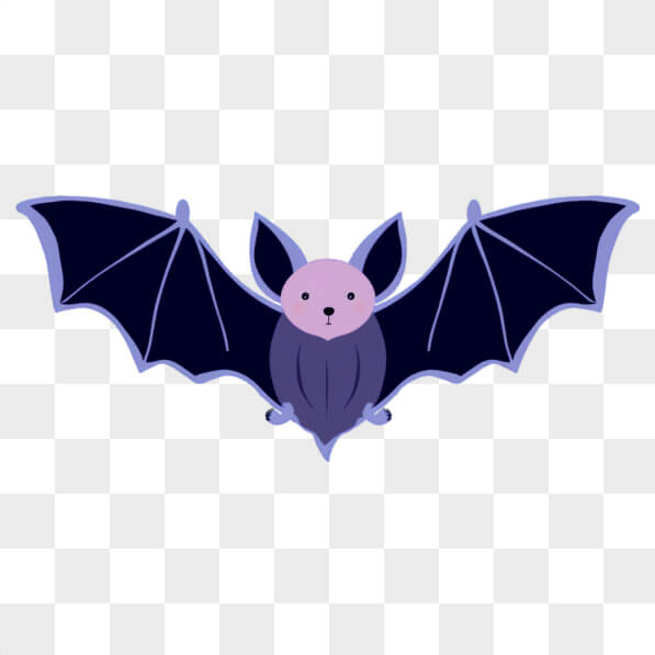 Download Purple Bat Flying in the Air PNGs Online - Creative Fabrica