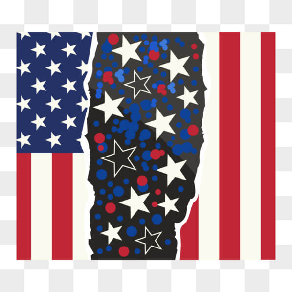 Download Torn American Flag for Patriotic Celebrations PNGs Online ...