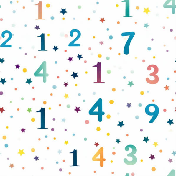 Download Colorful Numbers and Stars Seamless Pattern Patterns Online ...