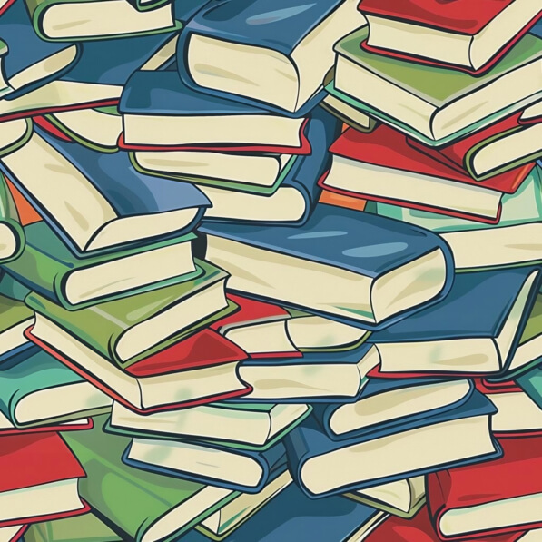 Download Colorful Stacked Books Pattern Patterns Online - Creative Fabrica