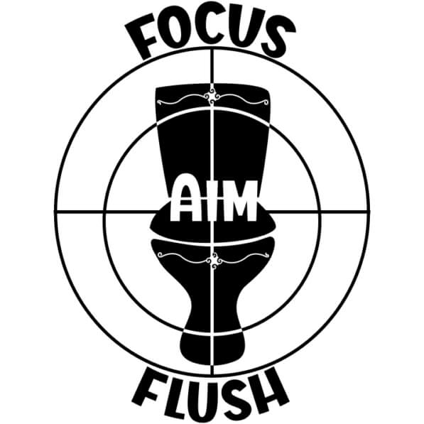 Download Focus Am Flush Logo on Toilet Quotes Online - Creative Fabrica