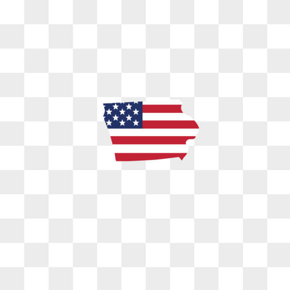Download Black Background with US Flag and State of Iowa PNGs Online ...